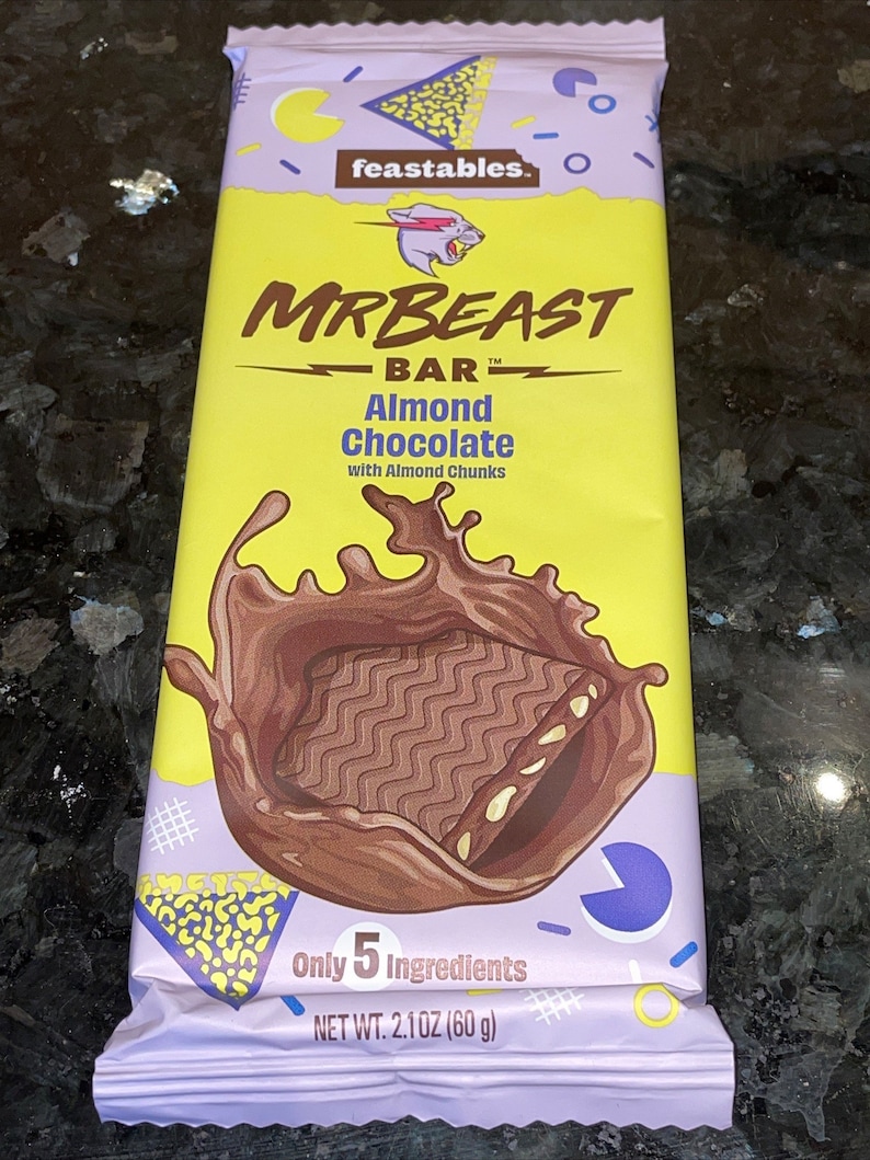 Mr Beast Feastables Chocolate Bar NEW All Flavours Available - Etsy UK