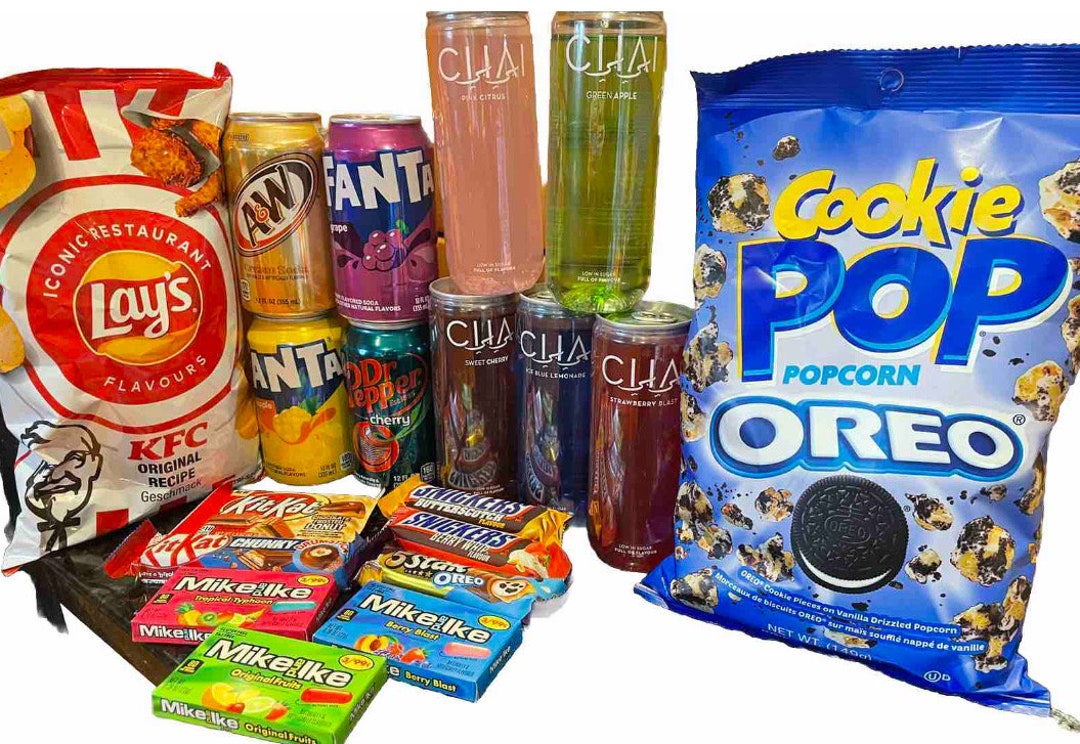 Movie Night Snack Bundle Fanta Chaibibi Crisps Popcorn Sweets Chocolate ...