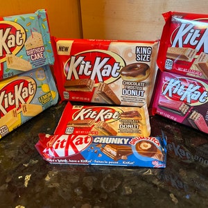 Kit Kat Lovers Bundle Kitkat Gift Set Chocolate Frosted Donut, Lemon ...