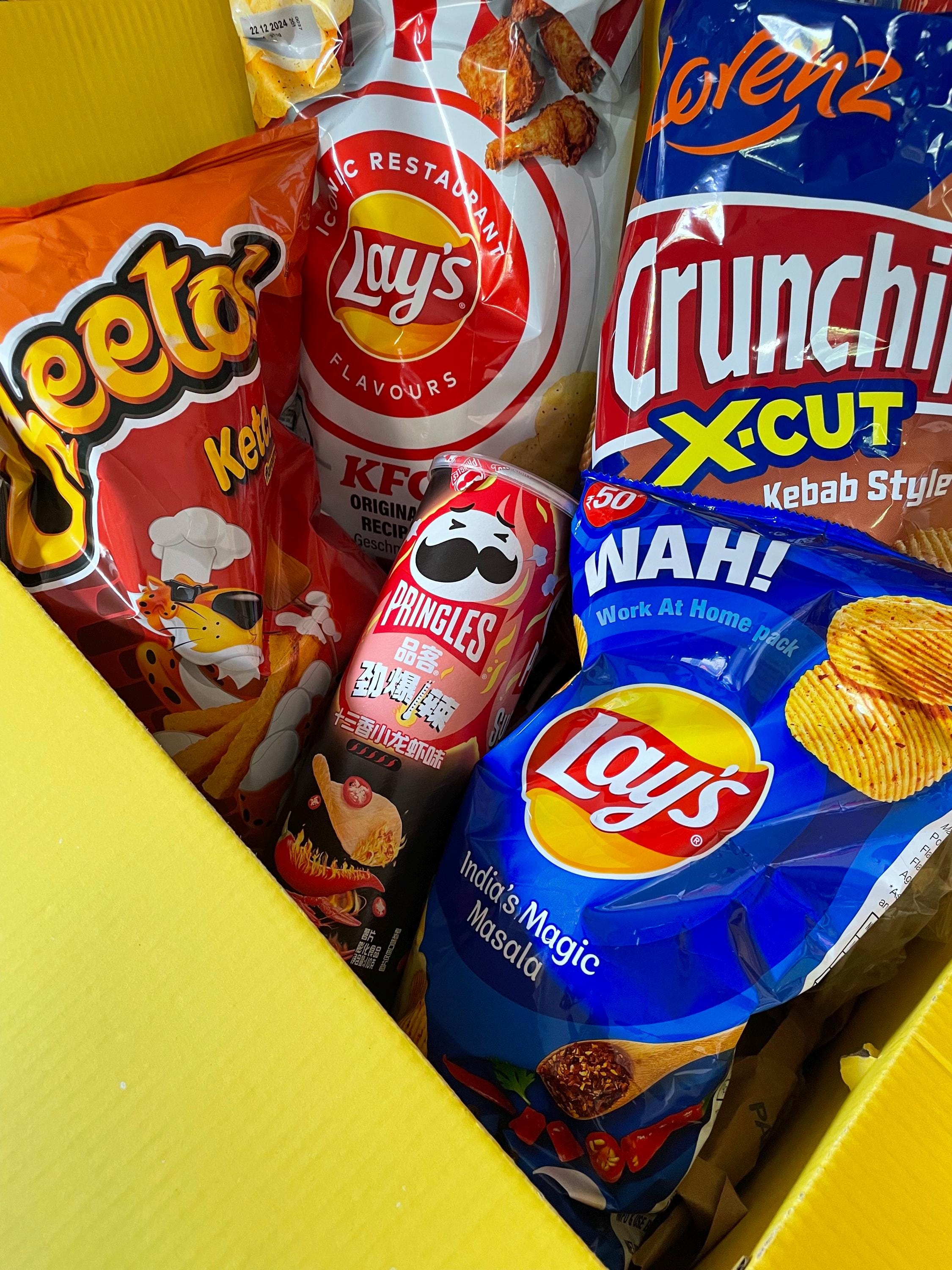 Crisp Lovers Box International Gift Box Bundle KFC, Cheetos, Asian ...