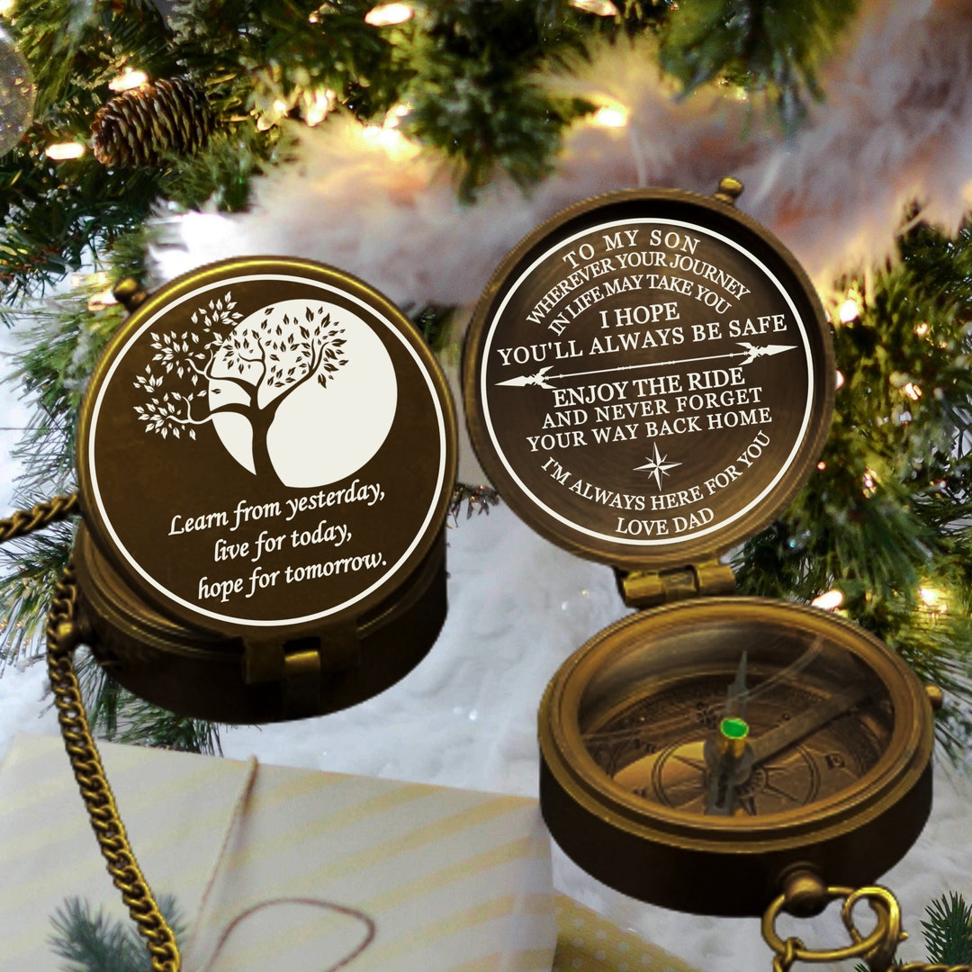 Engraving Compass Gift, Graduation for My Granddaughter Gift, Dad Gift ...