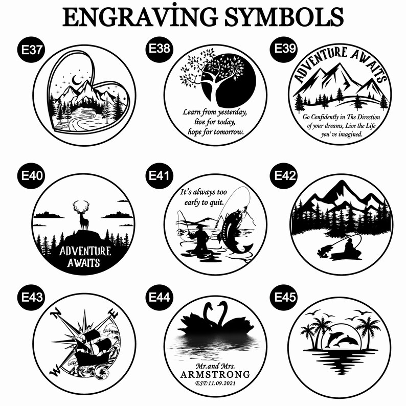 Personalized Engraved Working Compass With Custom Handwriting - Etsy