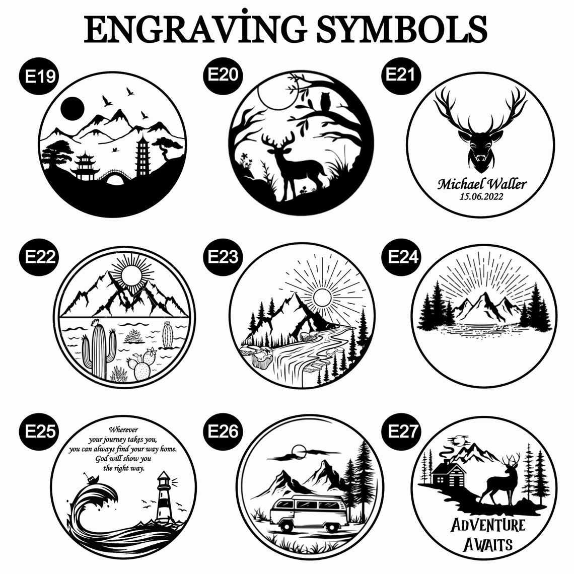 Personalized Engraved Working Compass With Custom Handwriting - Etsy