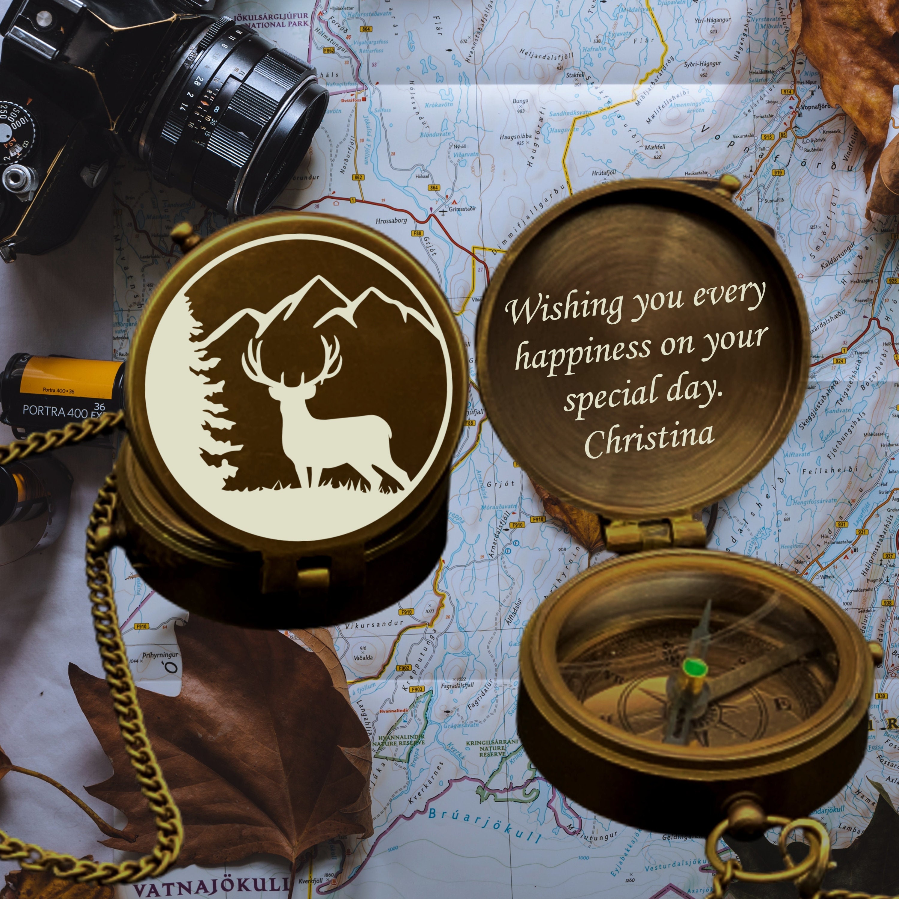 Personalized Engraved Working Compass With Custom Handwriting - Etsy