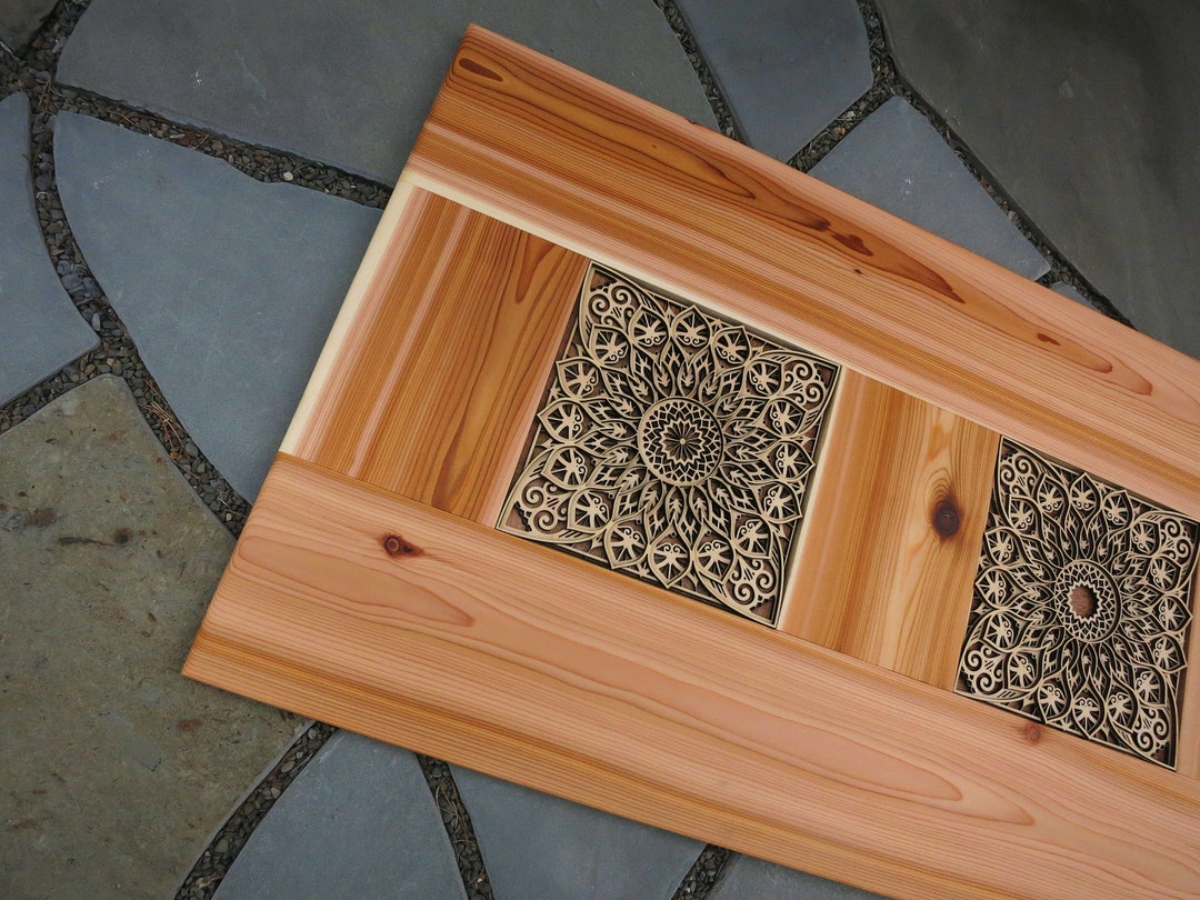Queen Cedar Mandala Headboard - Etsy