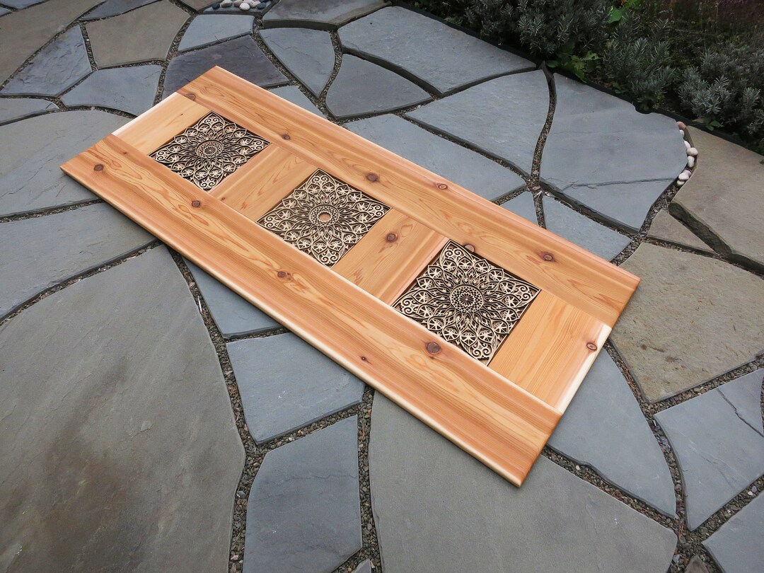 Queen Cedar Mandala Headboard - Etsy