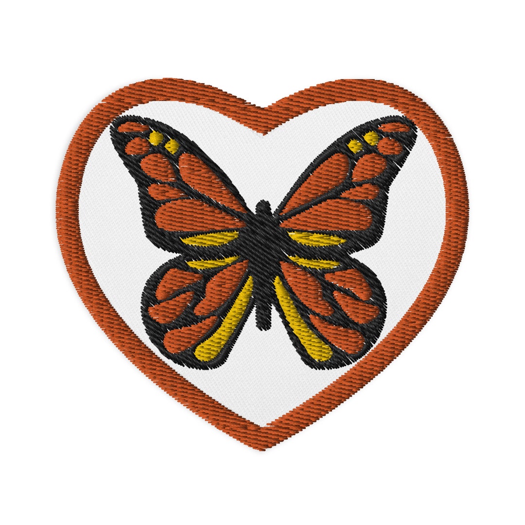 Monarch Butterfly Embroidered Patches - Etsy