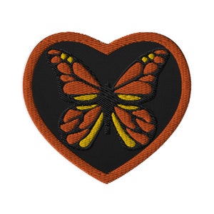 Monarch Butterfly Embroidered Patches - Etsy