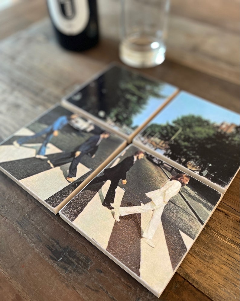The Beatles Album Cover Coasters set of 4 - Etsy
