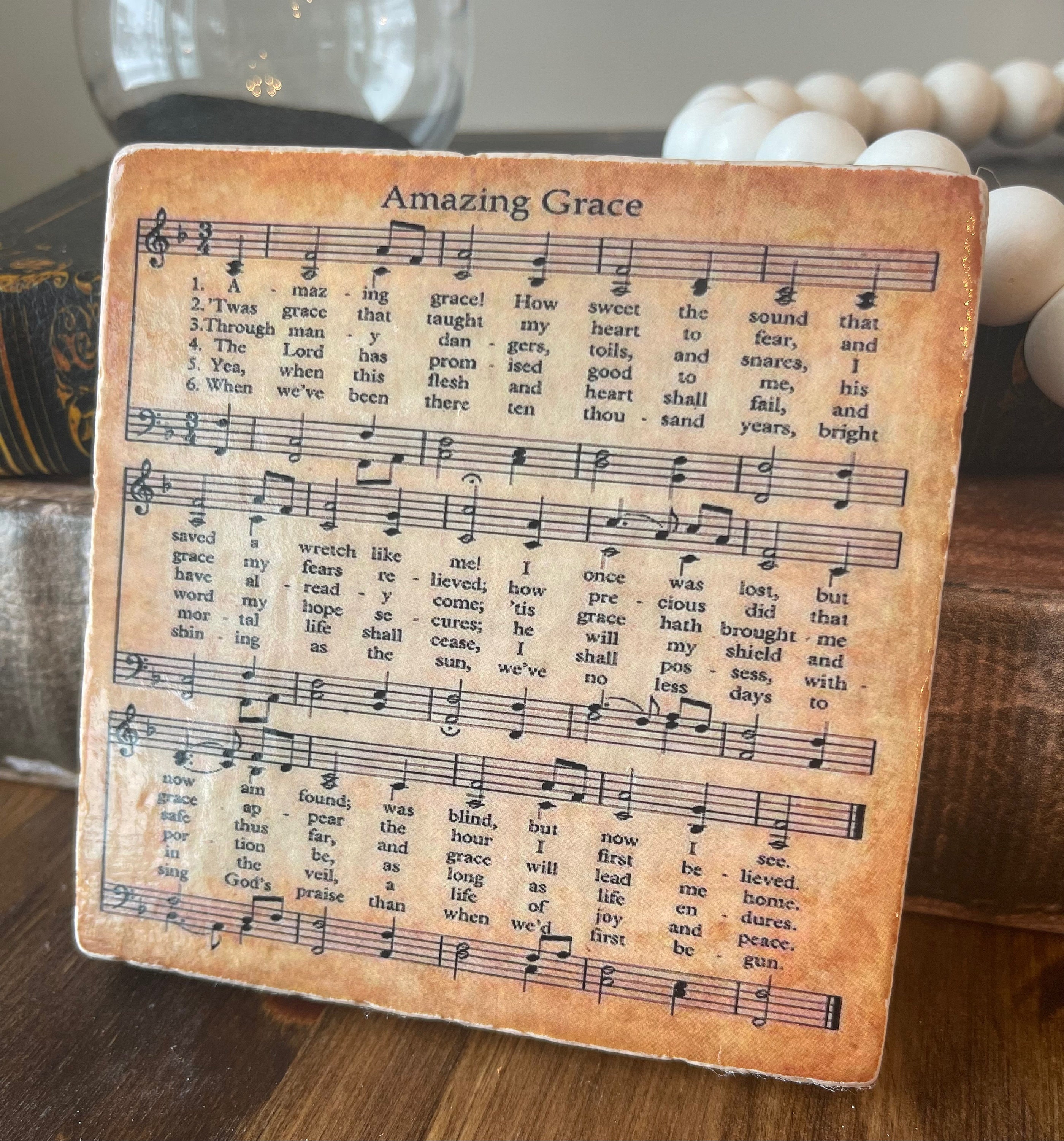 Song Hymn Coasters set of 4 - Etsy