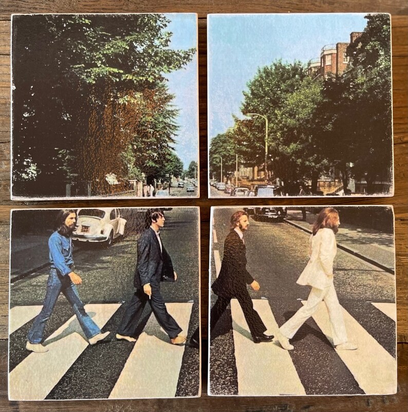 The Beatles Album Cover Coasters set of 4 - Etsy
