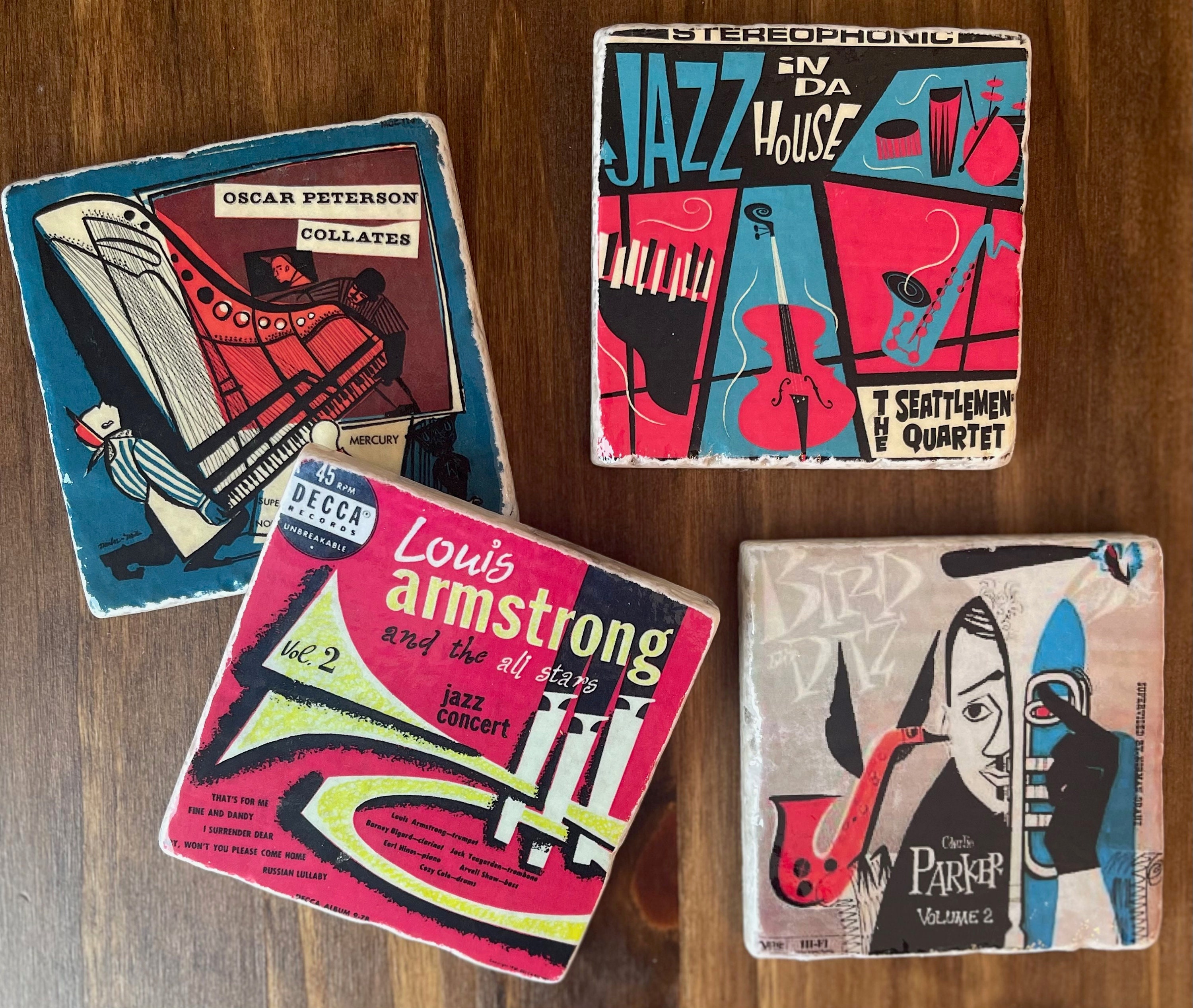 Jazz Album Cover Coasters set of 4 - Etsy