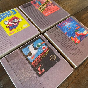 Vintage Video Game Coasters set of 4 - Etsy