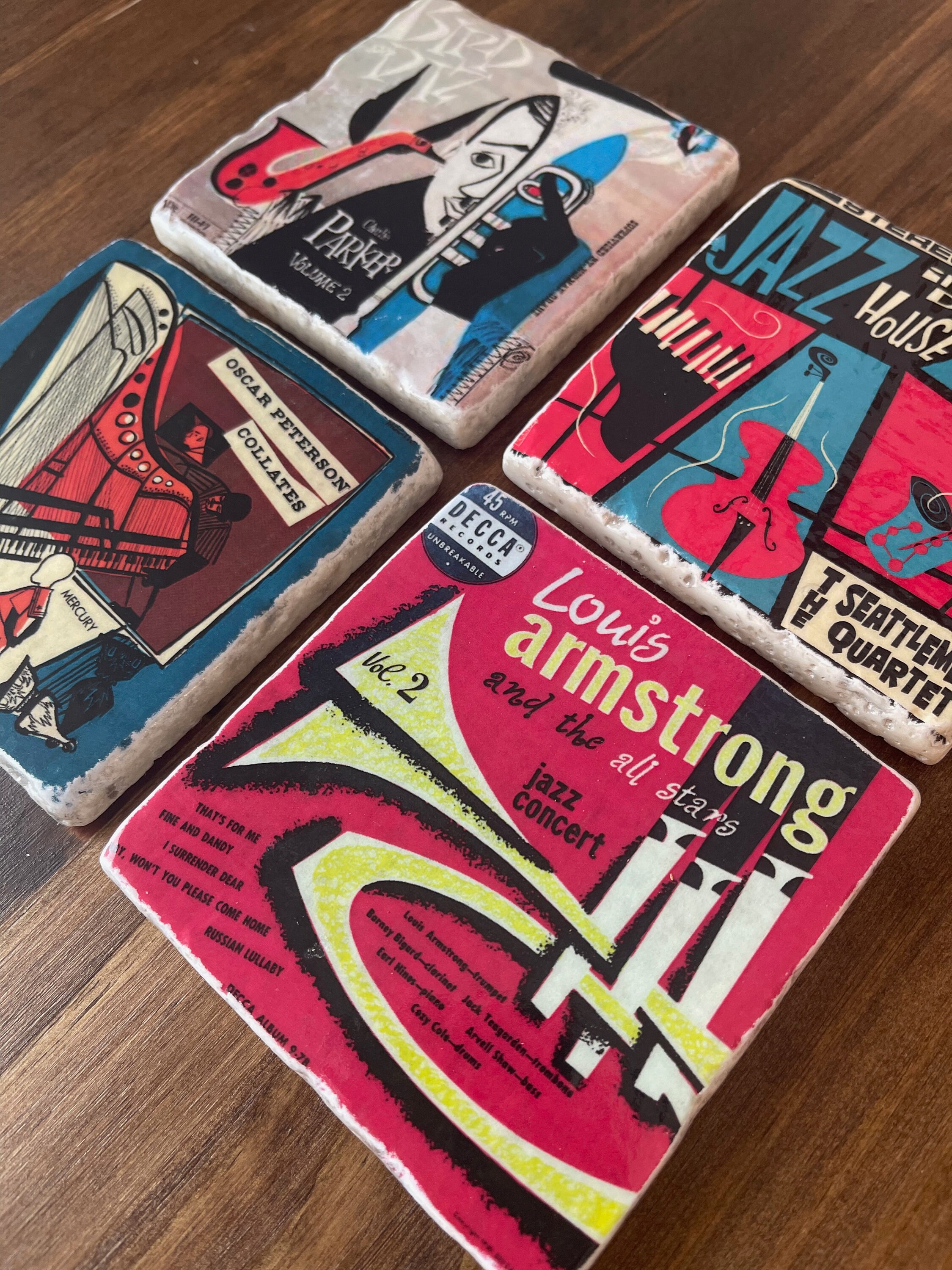 Jazz Album Cover Coasters set of 4 - Etsy