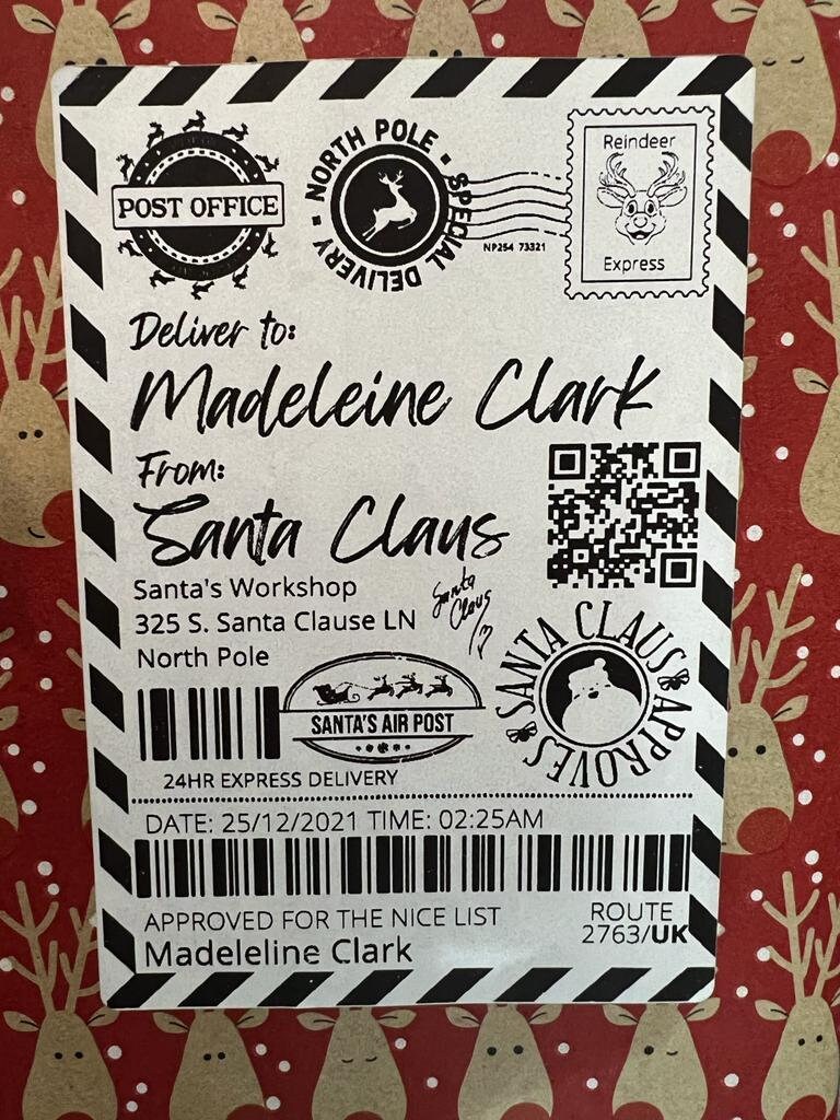 Personalised Large Christmas Sticker Labels Personalised - Etsy UK