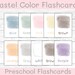 Pastel Color Flashcards, Flashcards for Kids, Color Flashcards ...