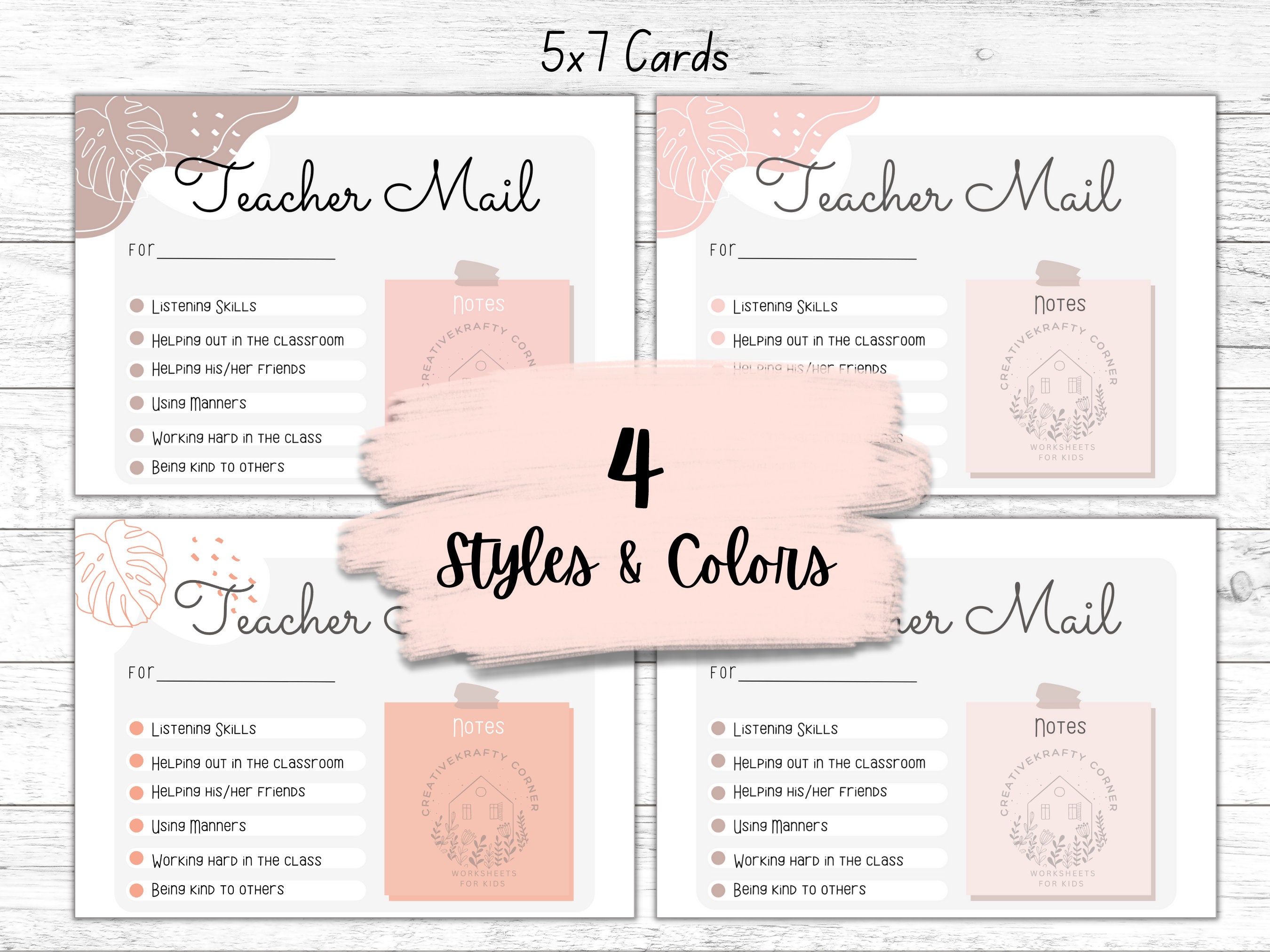 Teacher Mail, Teacher Mail for Students, Teacher Digital Pdf, Cute Boho ...