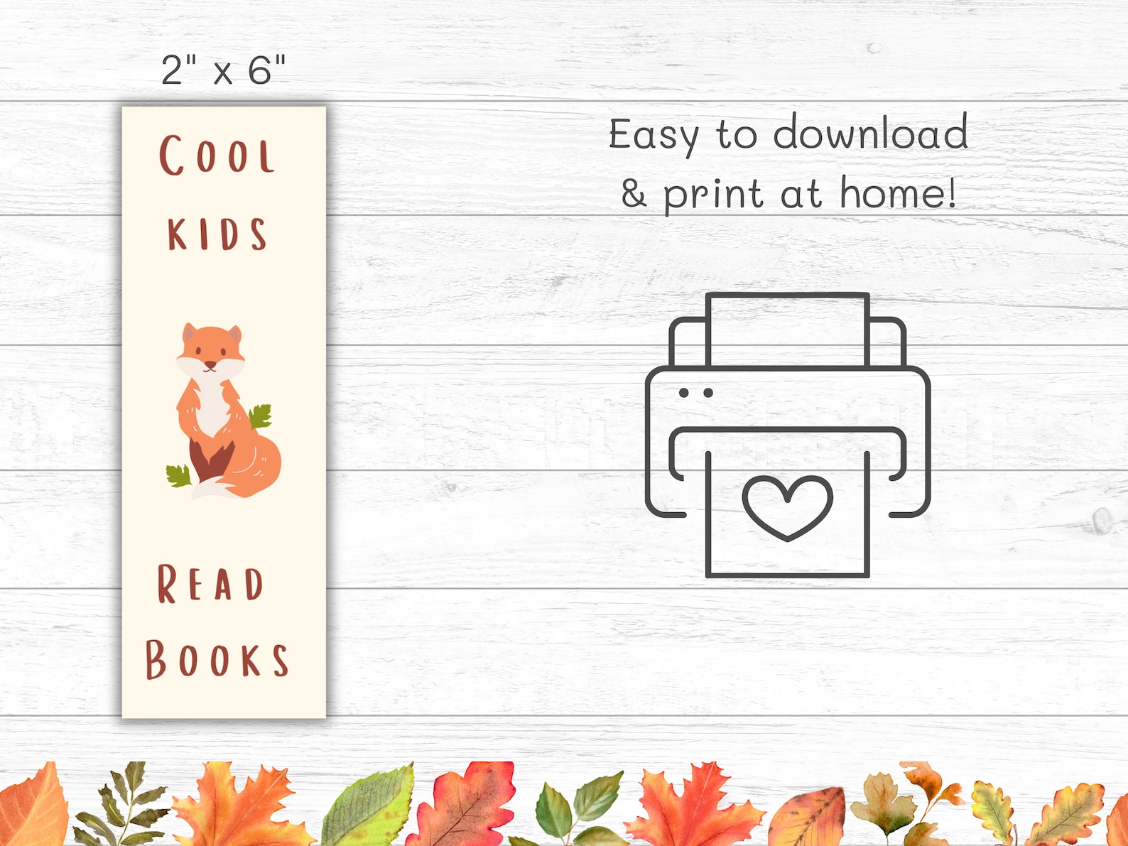 12 Fall Printable Bookmarks for Kids Fall Bookmarks Autumn - Etsy