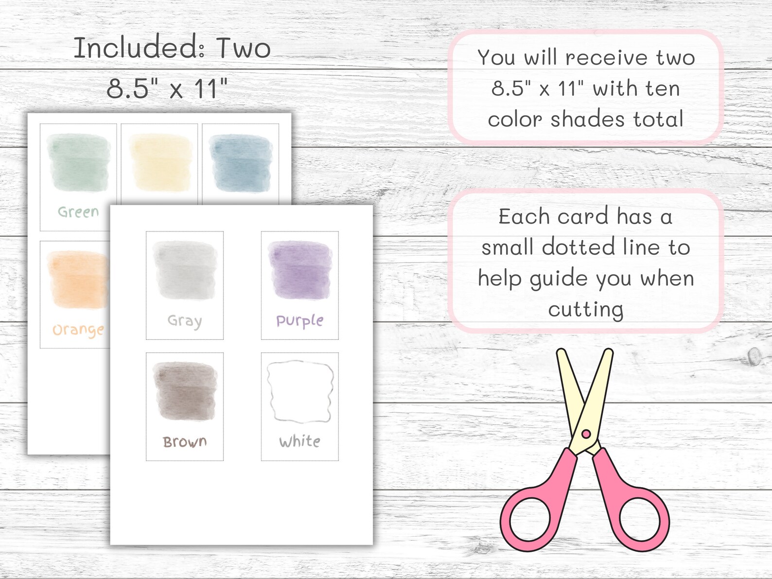Pastel Color Flashcards, Flashcards for Kids, Color Flashcards ...