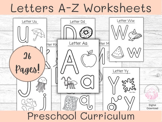 Alphabet A Z Worksheets