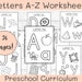 Letters A-Z Worksheets, Preschool Worksheets, Worksheets for Kids ...