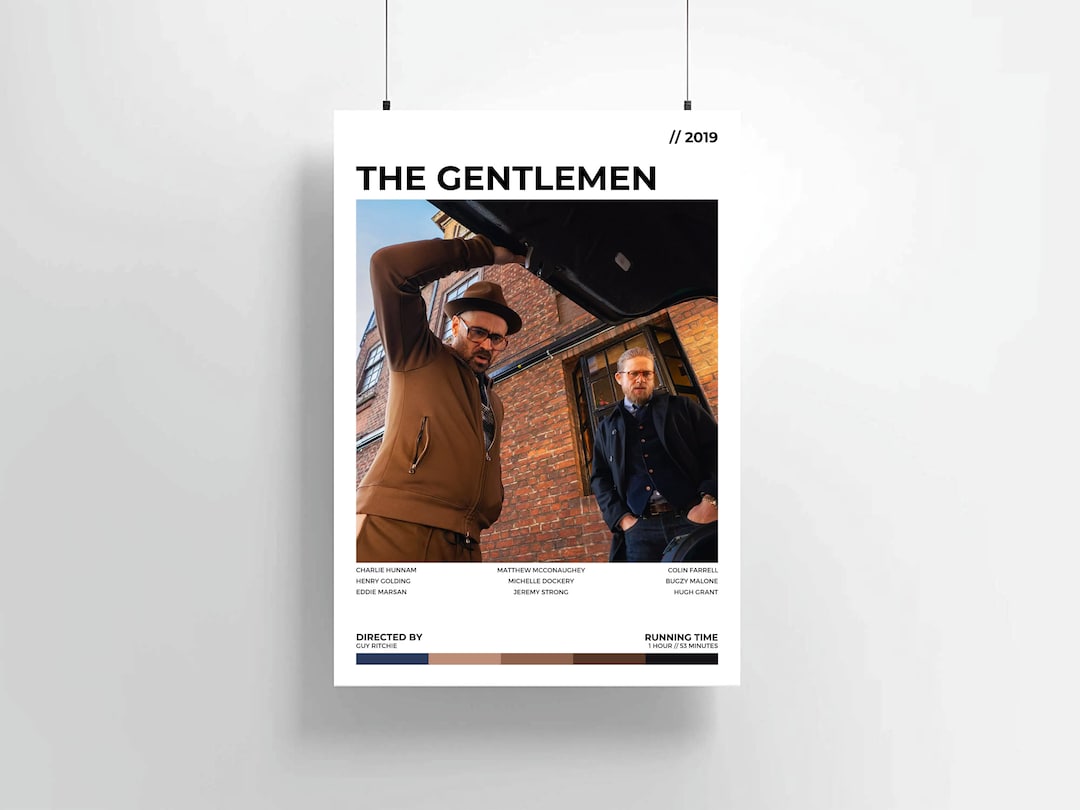 The Gentlemen Poster // Movie Poster Print // Wall Art // - Etsy