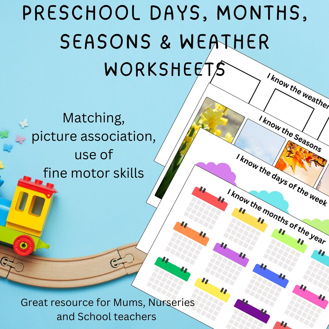 Days, Months, Seasons, Weather Activities | Matching | Picture ...