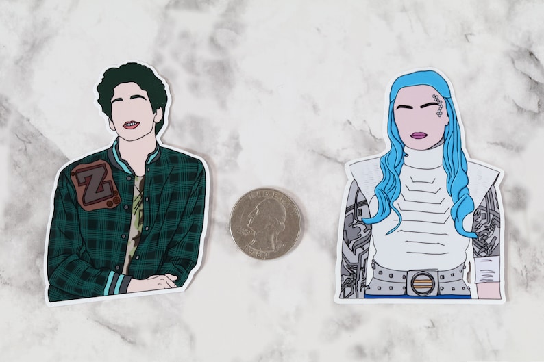 Zed and Alien Addison Zombies 3 3 Vinyl Stickers - Etsy