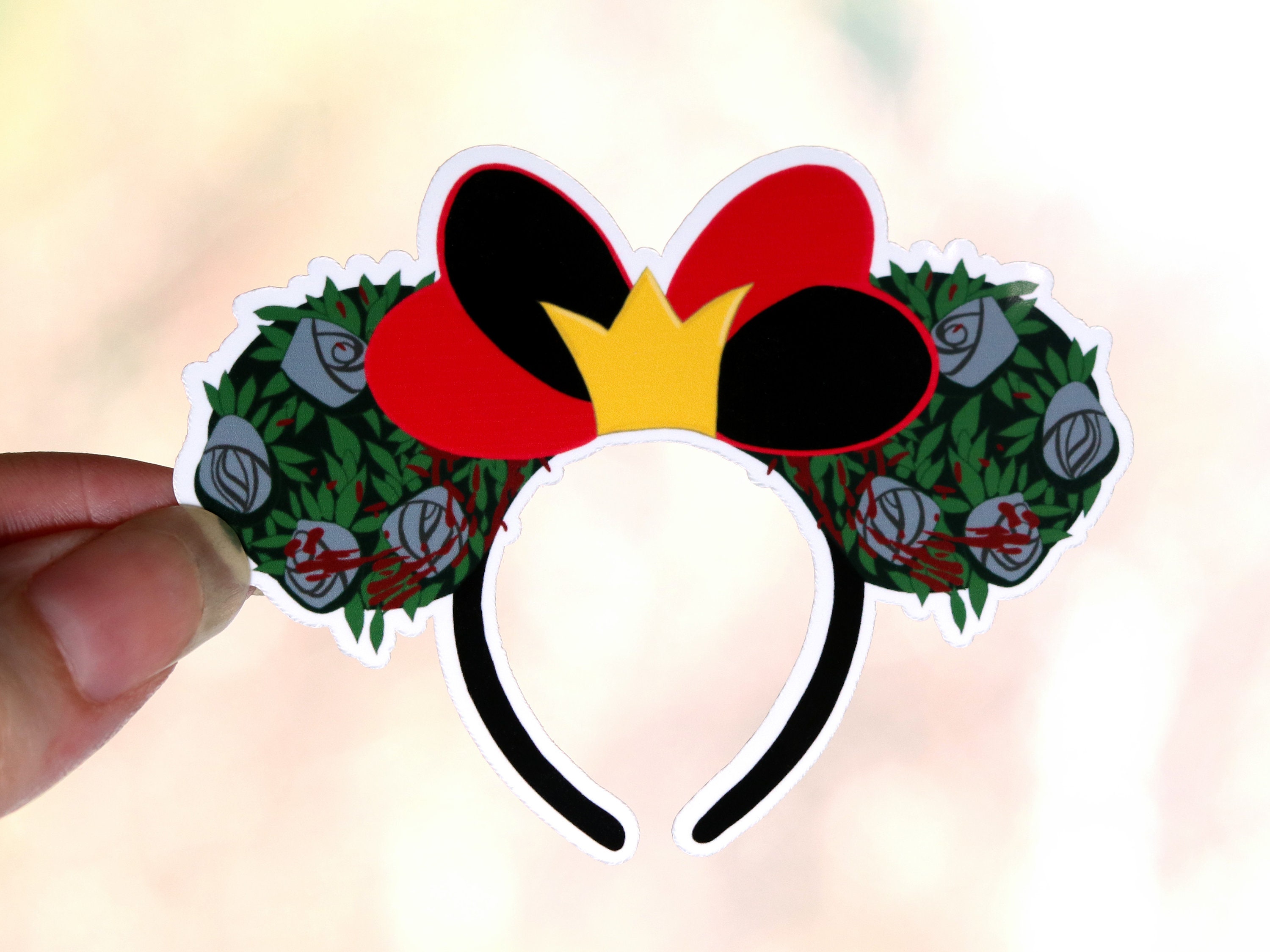 Villain Themed Mouse Ear Vinyl Stickers- 4 Pack - Etsy