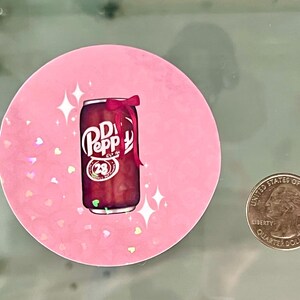 Girly Pop Dr Peppy 2.75" Vinyl Sticker - Etsy