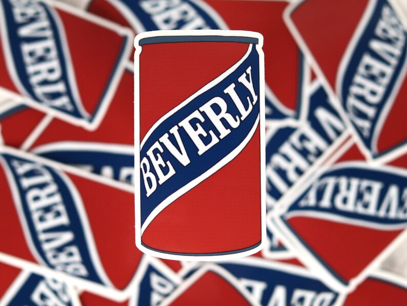 Beverly Soda Can 2.5" or 3" Vinyl Sticker | Club Cool | EPCOT - Etsy