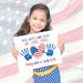 4th of July Kids Handprint Craft, Toddler Daycare Kindergarten ...