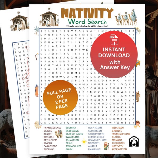 Nativity Puzzle - Etsy