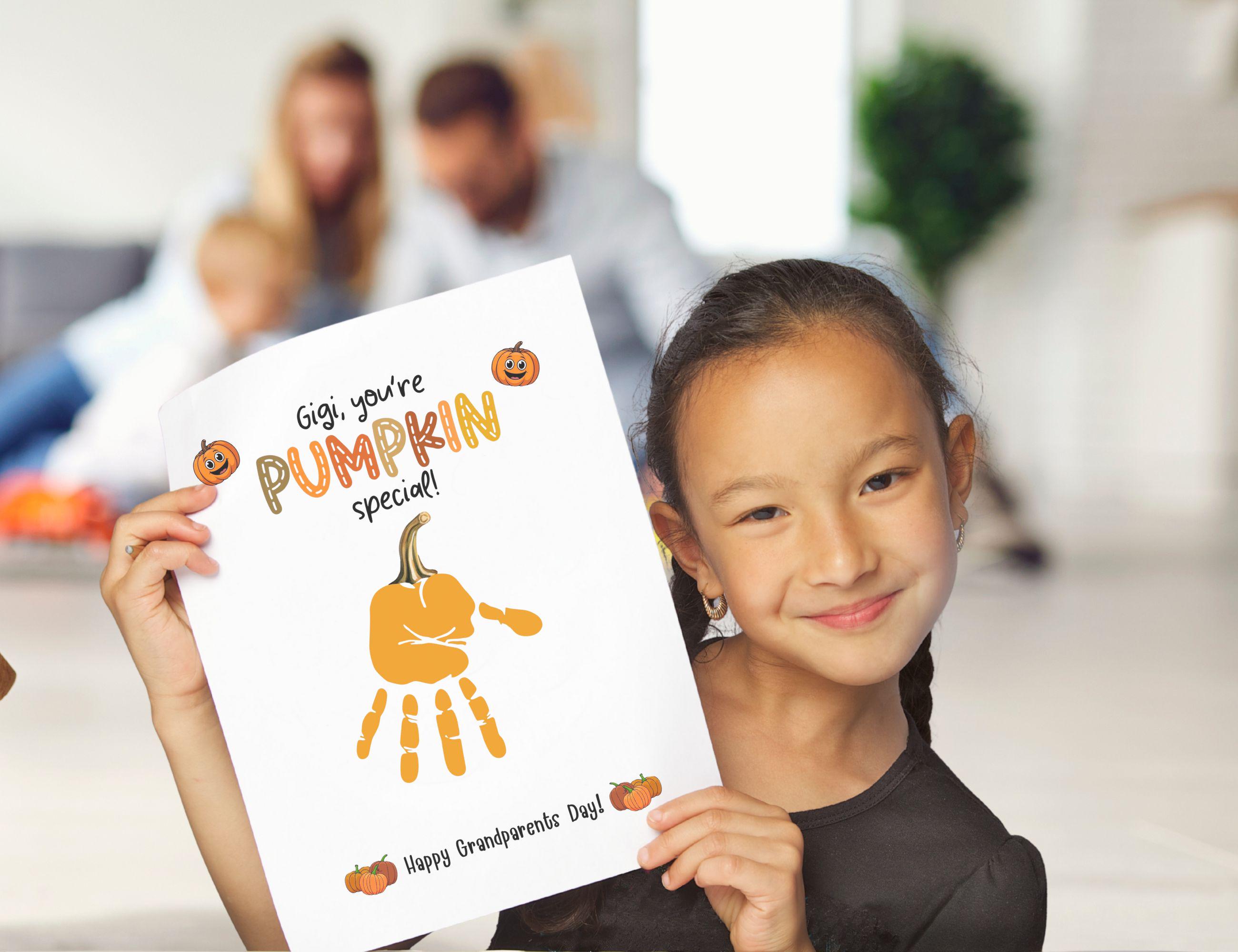 Grandparents Day Handprint Craft, Grandkids Printable Keepsake Gift for ...
