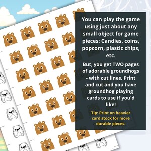 Printable Groundhog Day Dice Pass the Candies Game, Classroom ...