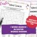 Kids Printable Easter Word Search Game, Simple Fun Pastel US Letter ...