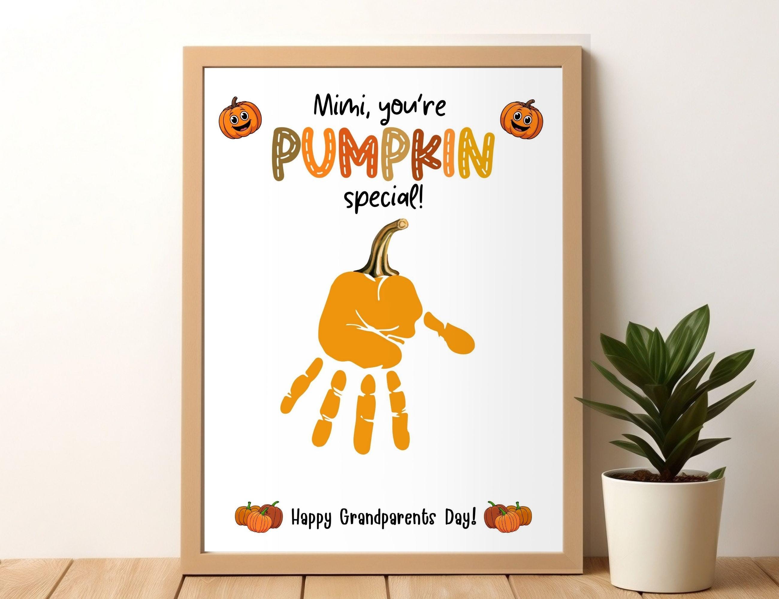 Grandparents Day Handprint Craft, Grandkids Printable Keepsake Gift for ...