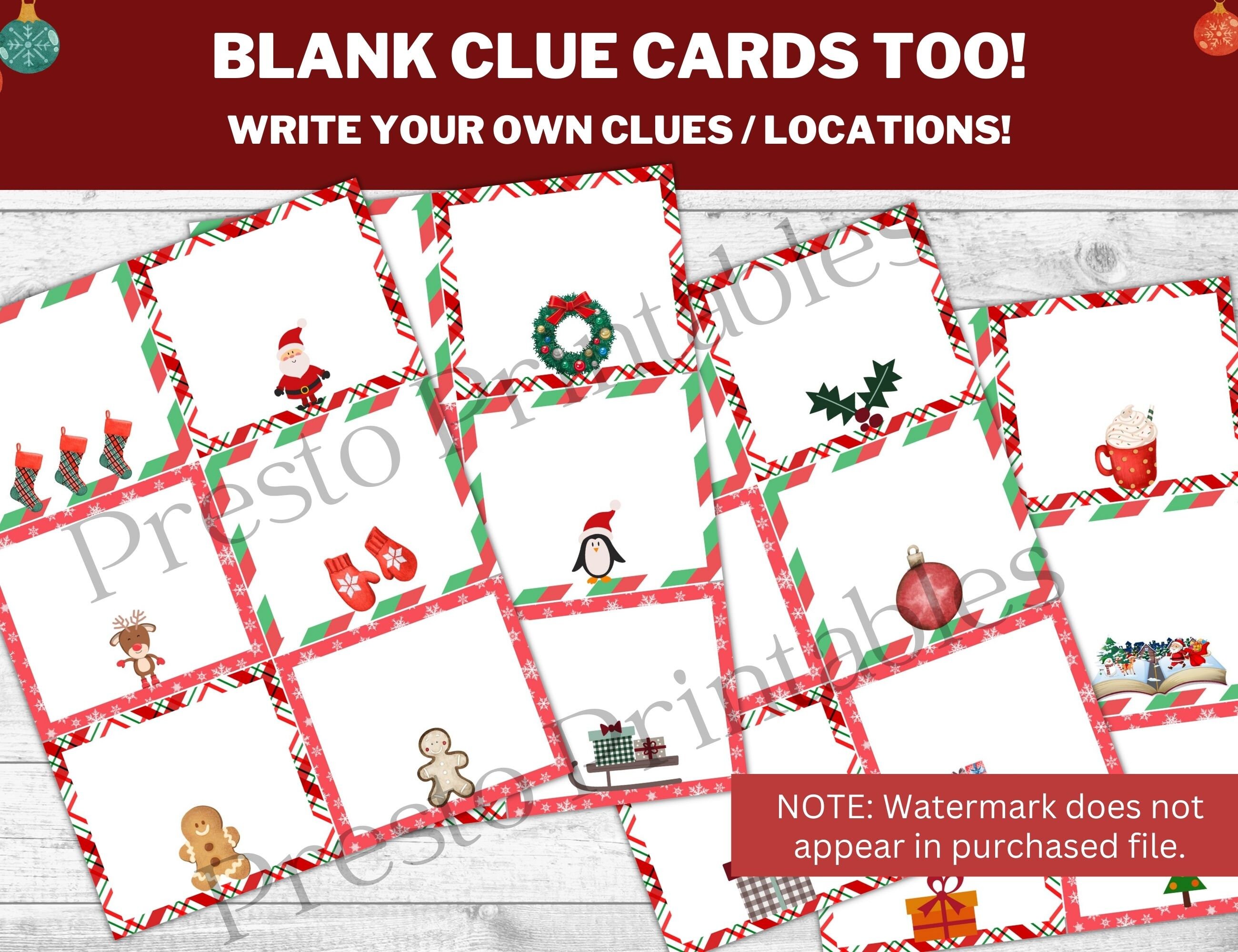 Christmas Treasure Hunt Clues Christmas Treasure Hunt - Etsy