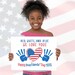 Presidents' Day Kids Handprint Craft Activity, Toddler Daycare ...