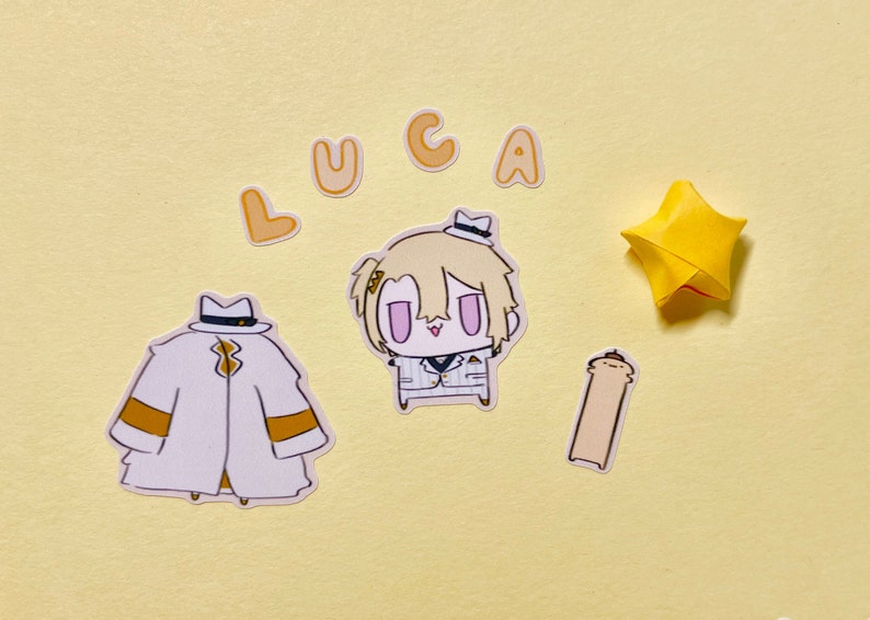 Luca Kaneshiro Chibi Sticker Page 52 Pc - Etsy