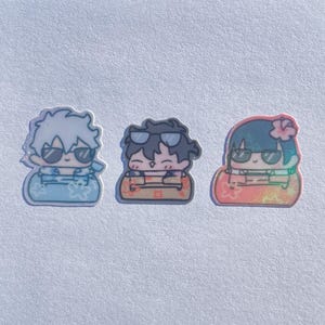 Link Click Chibi Sticker Sheets - Lu Guang, Cheng Xiaoshi, Qiao Ling - Etsy