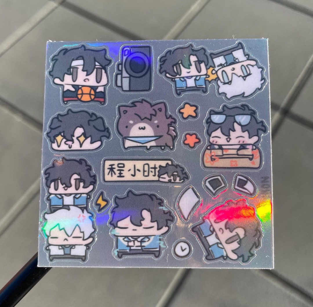 Link Click Chibi Sticker Sheets - Lu Guang, Cheng Xiaoshi, Qiao Ling - Etsy