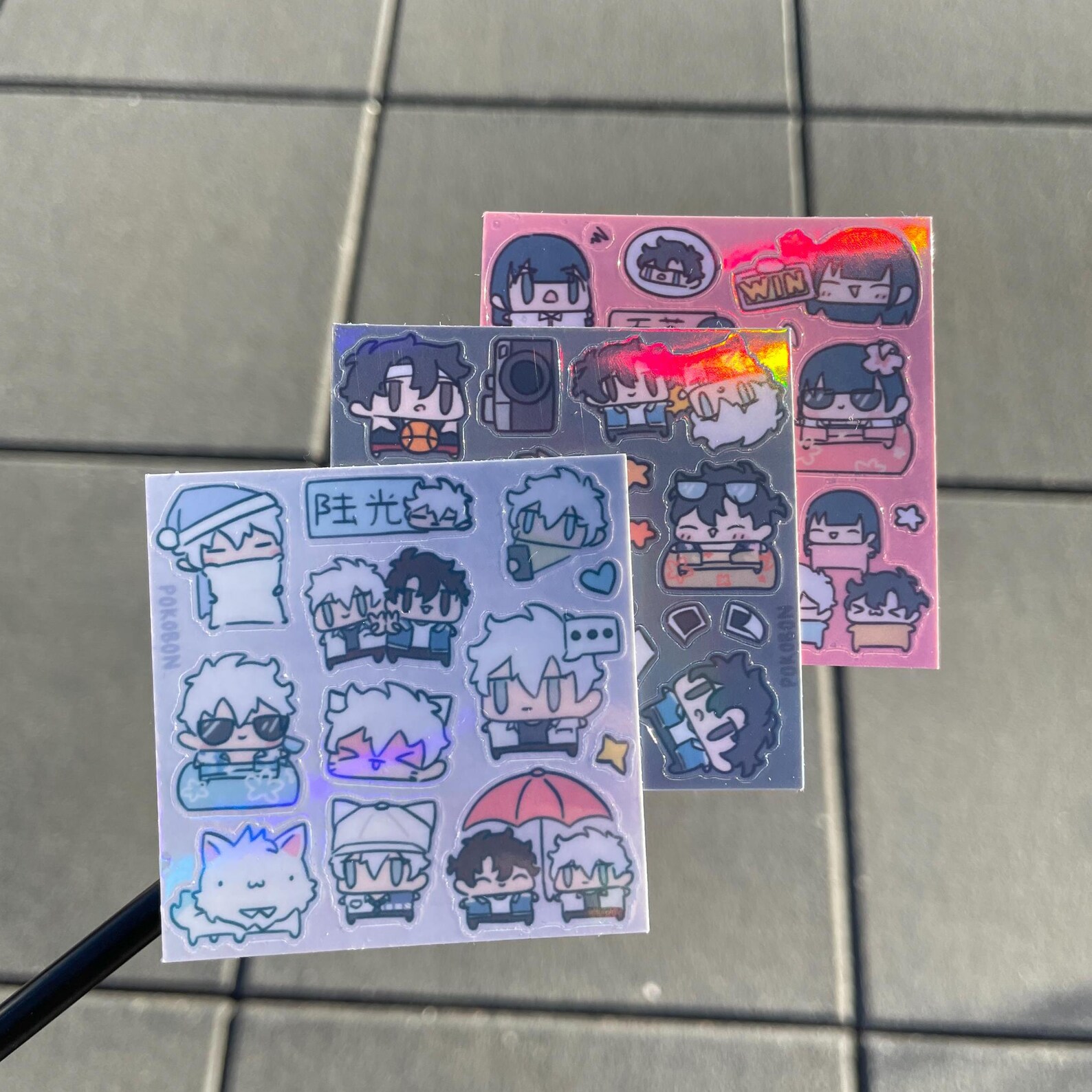 Link Click Chibi Sticker Sheets - Lu Guang, Cheng Xiaoshi, Qiao Ling - Etsy