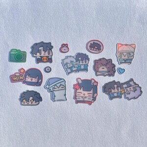 Link Click Chibi Sticker Sheets - Lu Guang, Cheng Xiaoshi, Qiao Ling - Etsy