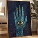 Starry Evil Eye Print Spiritual Wall Art Blue Evil Eye Decor Protection ...