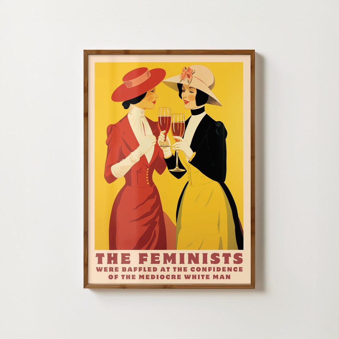 Les féministes impression art mural féminisme drôle cadeau féministe ...