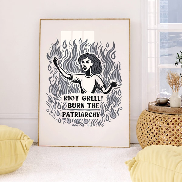 Riot Grrrl Art Print - Etsy