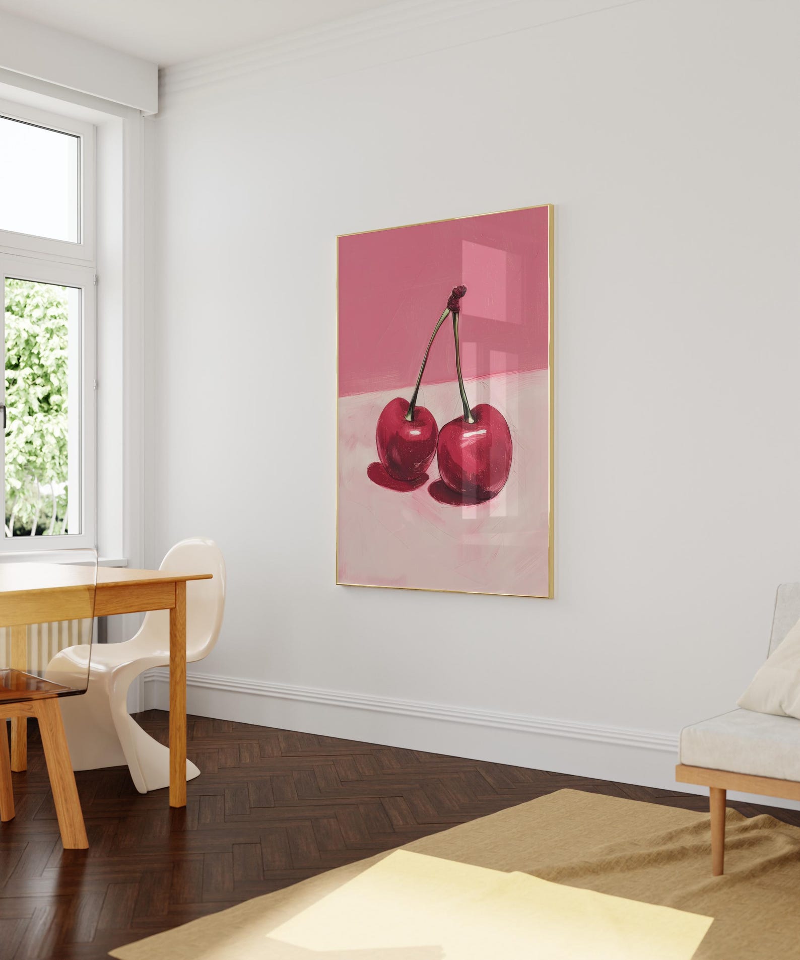 Cherry Print Cherries Wall Art Cherry Painting Fruit Market Poster ...