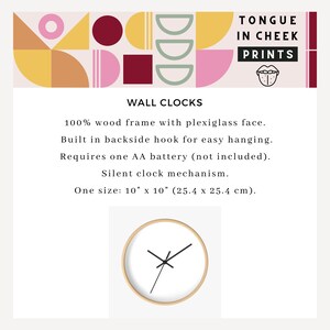 Green Modern Clock Minimalist Wall Clock Olive Wood Clock Earth Green ...