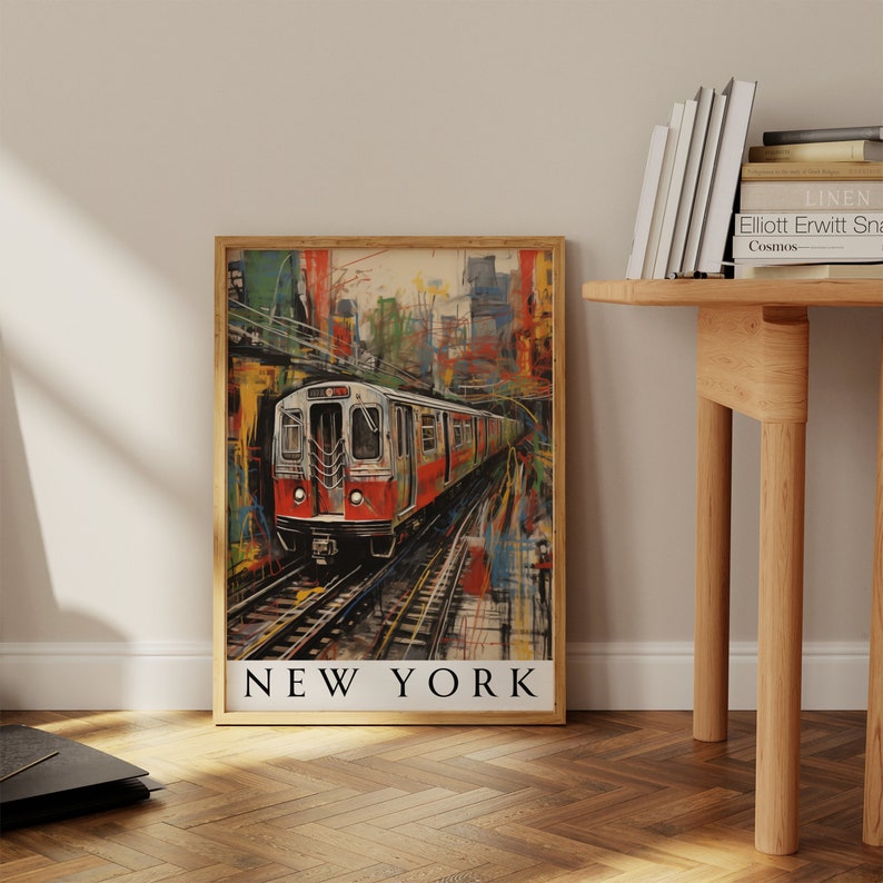 New York City Print NYC Subway Poster New York Gifts USA Travel Poster ...